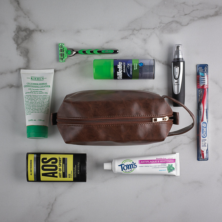 Personalized Leather Dopp Kit – Stethems
